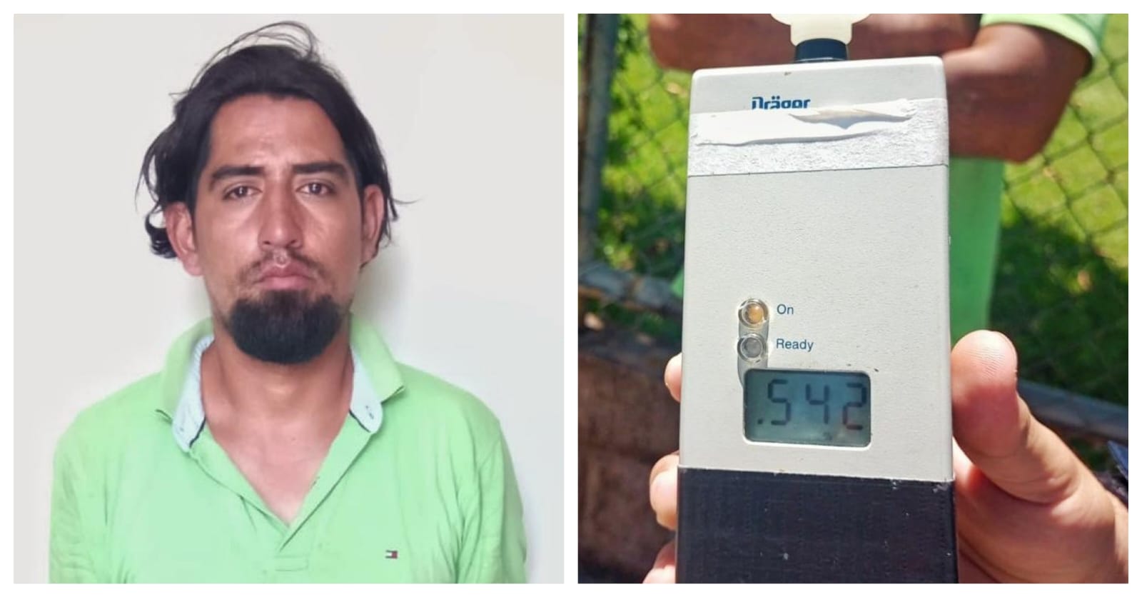 Detienen a hombre que conducía con 542° de alcohol - La Noticia SV
