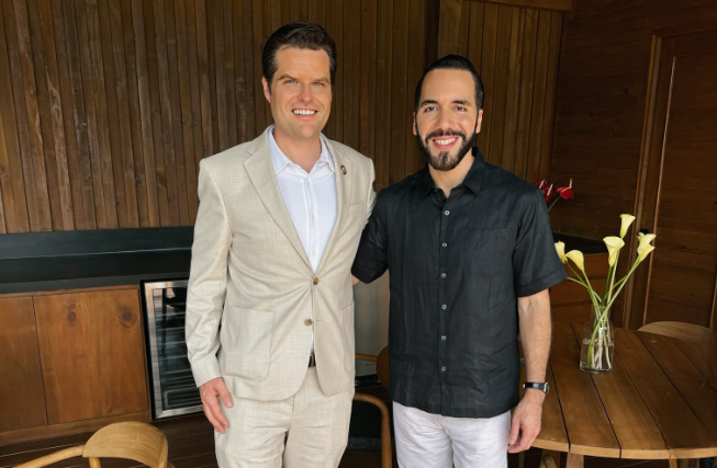 Congresista Matt Gaetz: "El Presidente Bukele ha convertido a El ...