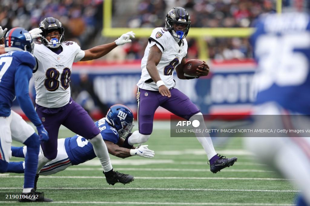 Lamar Jackson lanza cinco touchdowns en triunfo de Ravens sobre Giants ...